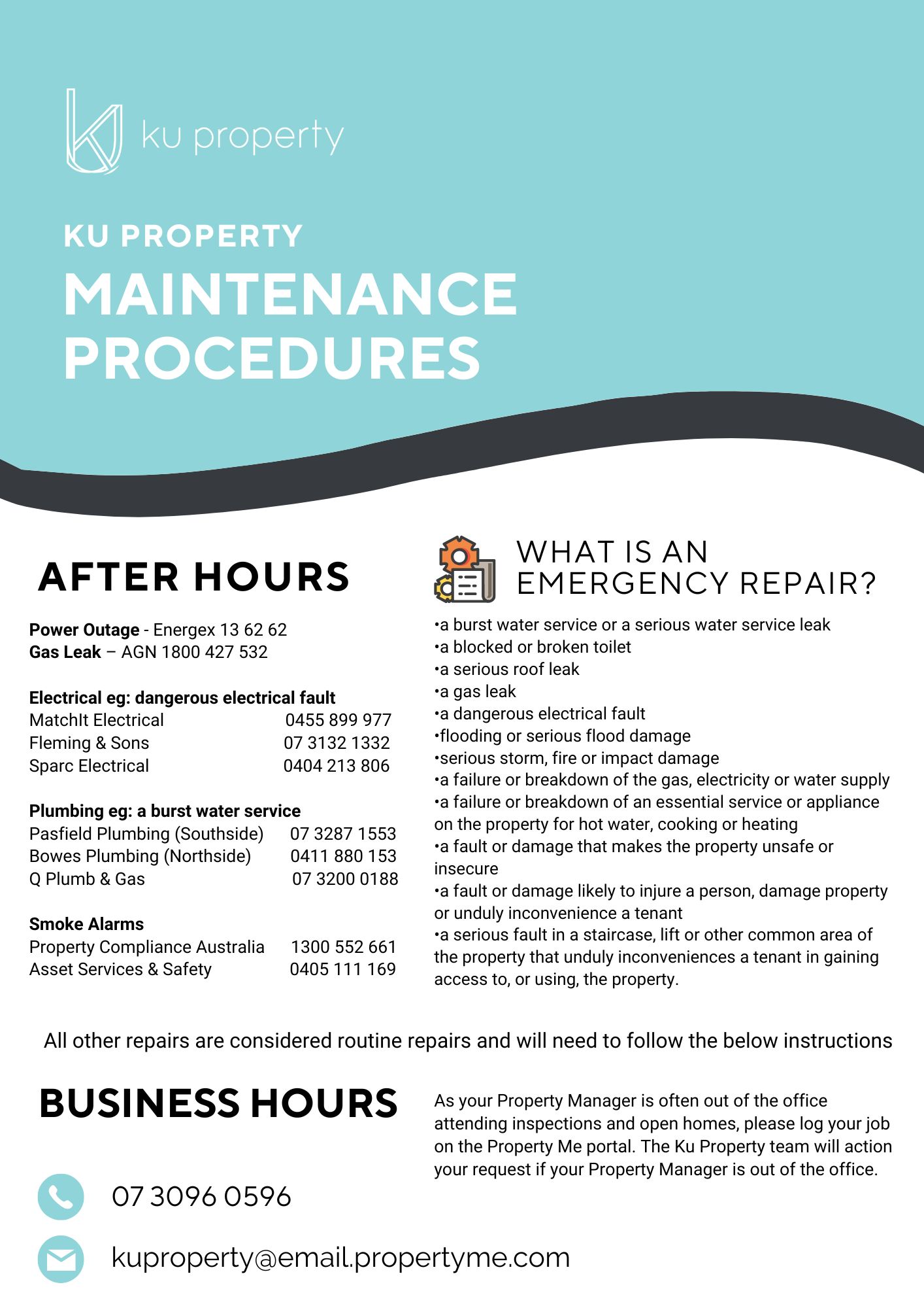 MAINTENANCE PROCEDURES – Property Management Specialists | Ku Property